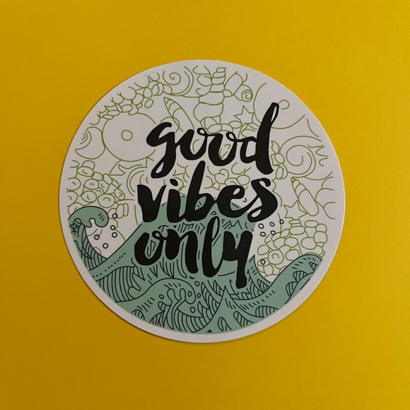 Design | Good Vibes Only Sticker | Poshmark